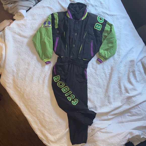 Jackets & Coats | Vintage Early 9s Active One Piece Snow Suit W ...